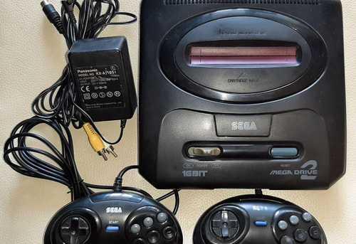 Sega Mega Drive 2 из 90-ых игровой комплект