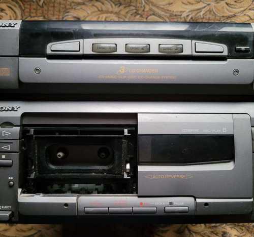 Кассетная дека и CD чейнджер от м.ц sony HCD W55