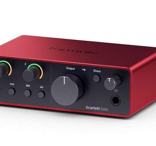 Звуковая карта focusrite scarlett solo 4rd gen