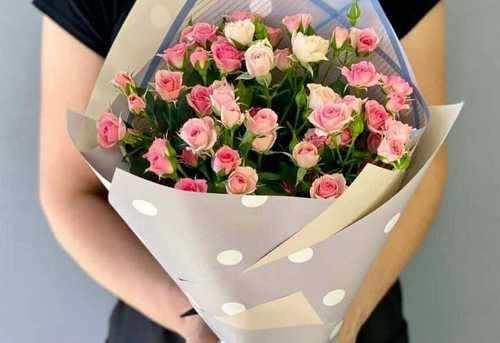 Кустовые розы цветы и подарки на день рождения с д