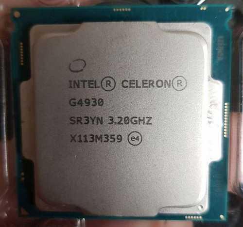 Процессор intel celeron g4930 с кулером