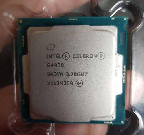 Процессор intel celeron g4930 с кулером