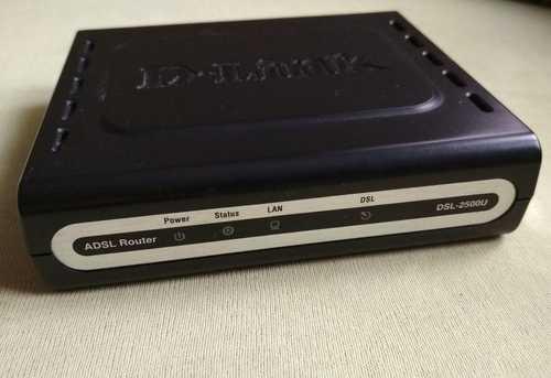 Маршрутизатор D-Link DSL 2500U +Свитч D-link 1005А