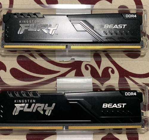 Оперативная память Kingston Fury ddr4 16gb 3200