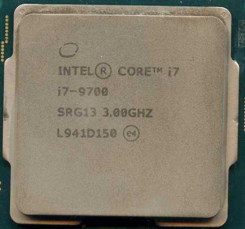 Процессор Intel Core i7-9700 3,0 (4,7) Ghz