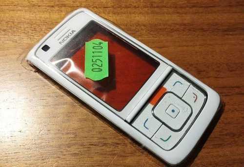 Nokia 6288 передняя панель с клавиатурой white ори