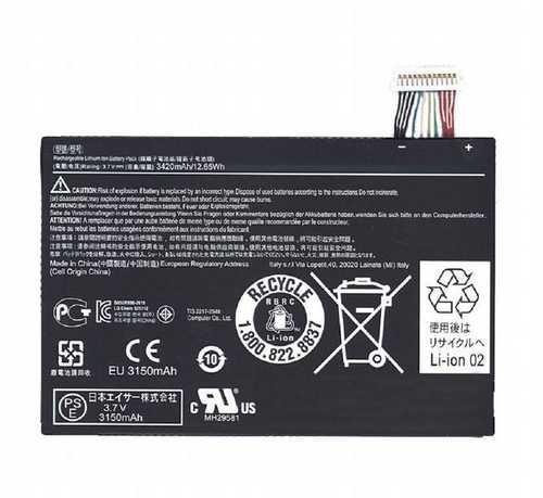 Аккумулятор для Acer Iconia Tab A110 12.65Wh