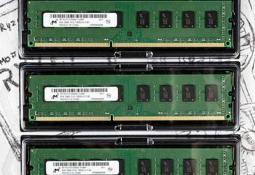 Оперативная память dimm DDR3 Micron 4Gb