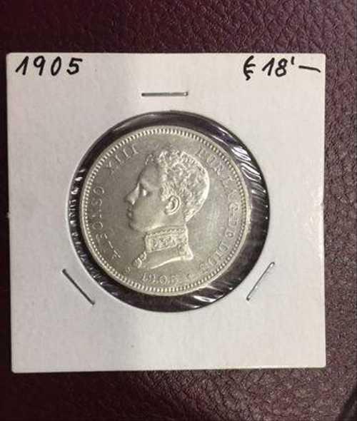 2 песеты 1905 г
