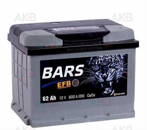 Аккумулятор bars EFB 6ст-62 VL апз о.п. 62 Ач обр