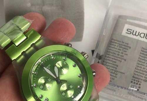 Новые часы swatch diaphane хронограф алюминий