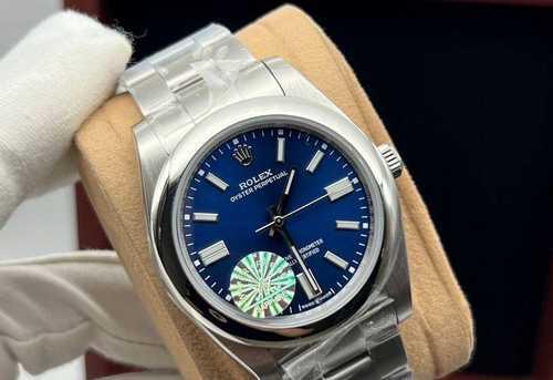 Мужские часы Rolex Oyster Perpetual синие