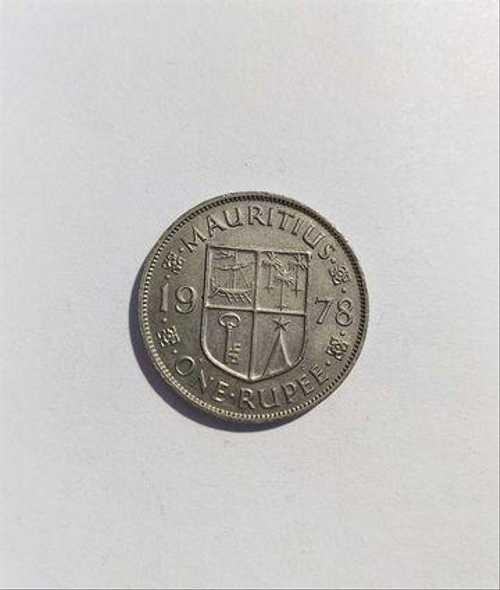 Монета Маврикий 1 рупия