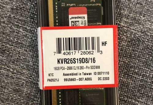 Память Kingston 16GB DDR4 (KVR26N19D8/16)