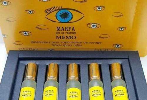 Парфюм подарочный набор Marfa Memo 5*12 ml