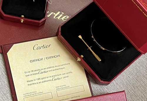 Комплект Cartier Love тонкая модель 750 пробы