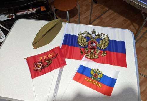 Флаги разного размера на 9 мая