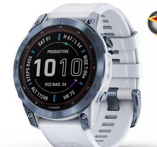 Часы Garmin Fenix 7 Sapphire Solar Blue