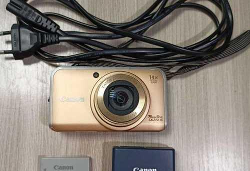 Цифровой фотоаппарат Canon PowerShot sx210 is