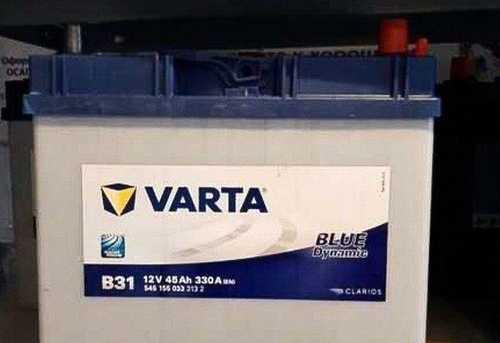 Аккумулятор varta B31 45Ah 330А бу