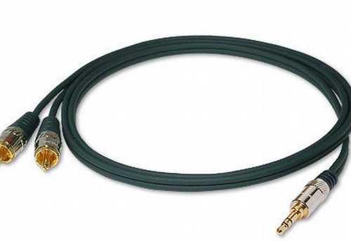 Аудио кабель daxx J45-07 mini-jack-2RCA 0.75m