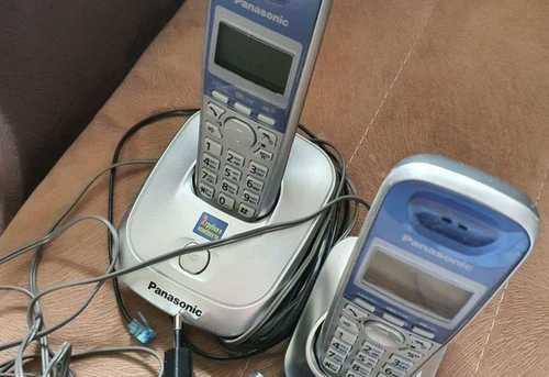 Радиотелефон Panasonic с двумя трубками