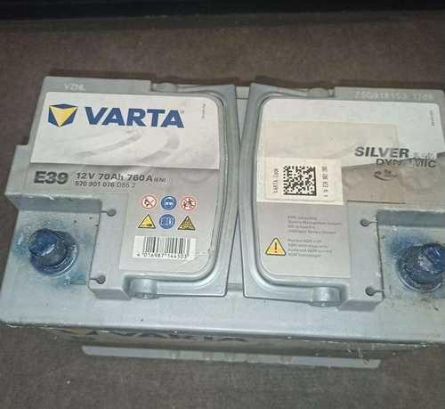 Аккумулятор Varta Agm 70Ah, 760 A