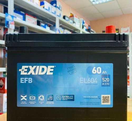 Аккумулятор Exide 60 Ач EFB на Мазду CX c i-stop