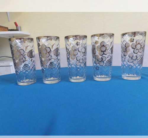 Стаканы Star Glass граненые внутри/Винтаж- 80-е го