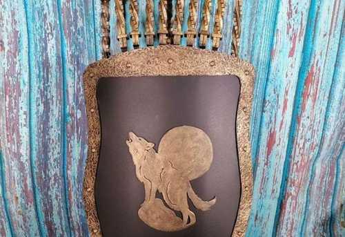 Каминный набор Щит-подставка Волк на 8 шампуров Аф