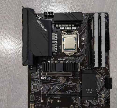 Комплект GA Z590 UD AC+Intel i5 11400f+16 Гб RGB