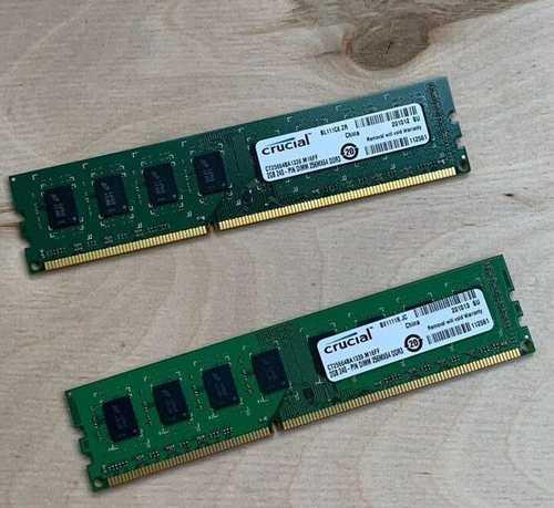 Crucial DDR3 CT25664BA1339 2gb+2gb (2 шт.)
