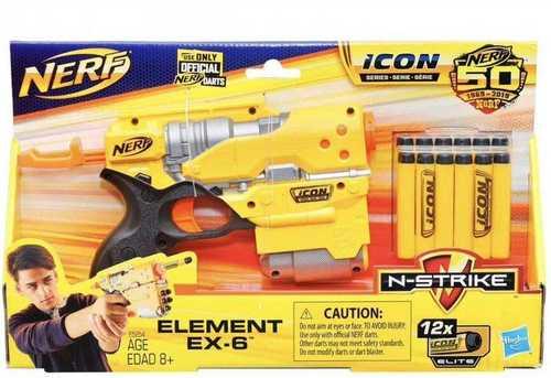 Бластер Nerf Icon Series Element EX-6 (Exclusive)