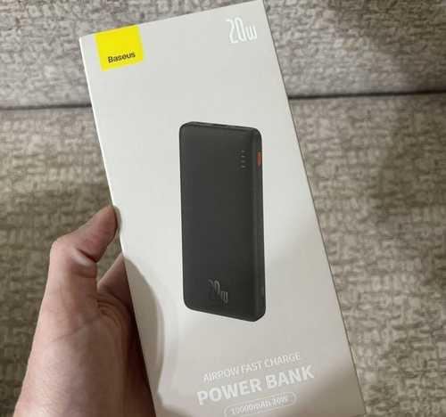 Внешний аккумулятор baseus airpow 20Вт 10000mah