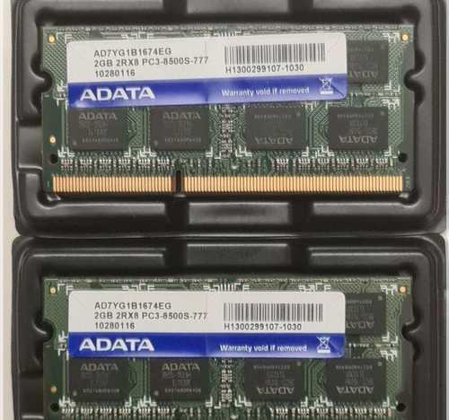 Комплект оперативной памяти DDR3 для ноутбука 4Gb