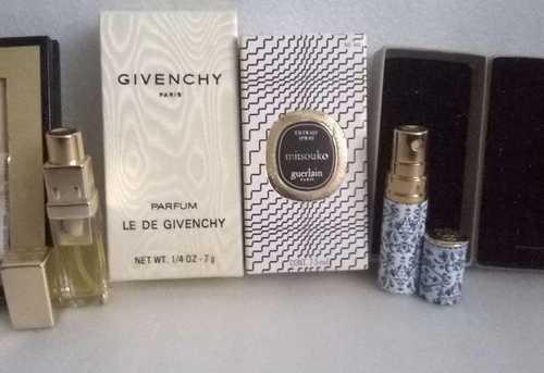 Франц. Духи «Mitsouko Guerlain»,«LE DE givenchy»