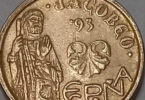 5 песет 1993 Святой Якоб. Юбилейные монеты Испании
