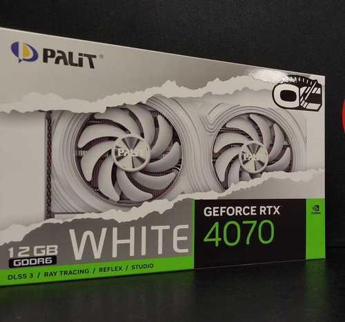 NEW Palit RTX 4070 Dual OC White 12gb /Обмен/Гаран