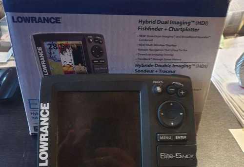 Эхолот Lowrance elite 5 hdi
