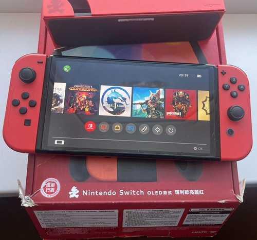 Nintendo switch oled 128 прошита   12 игр