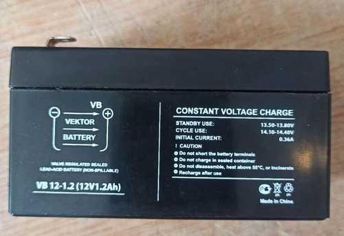 Продам АКБ vector battery vb12-1.2(12v1.2Ah)