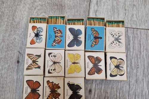 Спички коллекционные бабочки