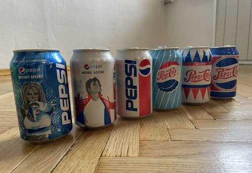 Коллекция банок "Пепси"