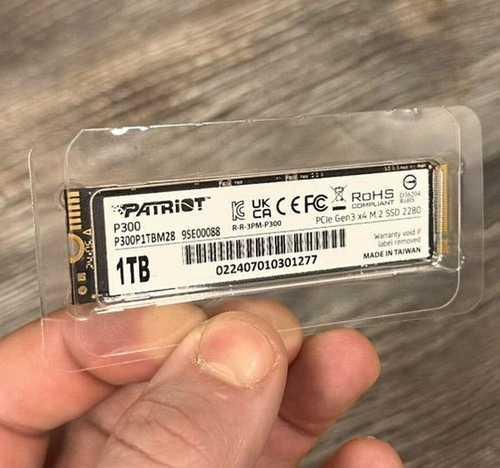 Ssd m2 nvme 1tb patriot новый