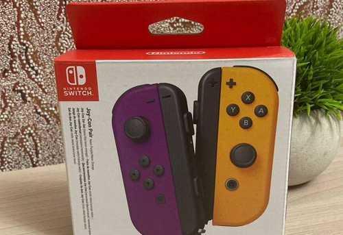Nintendo switch joy con neon purple, orange