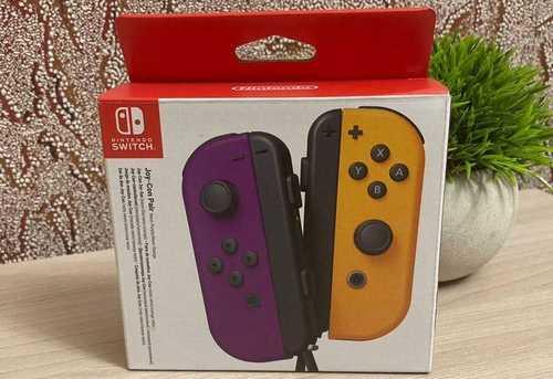 Nintendo switch joy con neon purple, orange