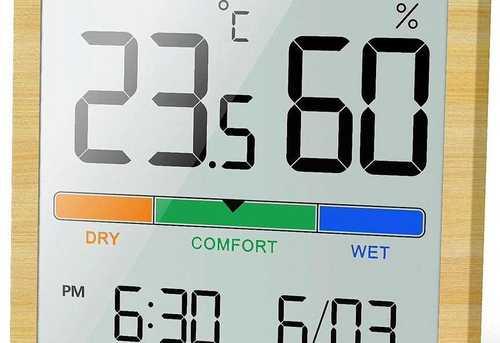 Термометр-гигрометр с часами и календарём Vocoo 32