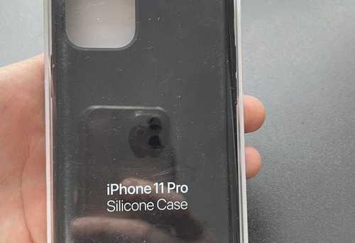 Чехол на iPhone 11 pro черный оригинал