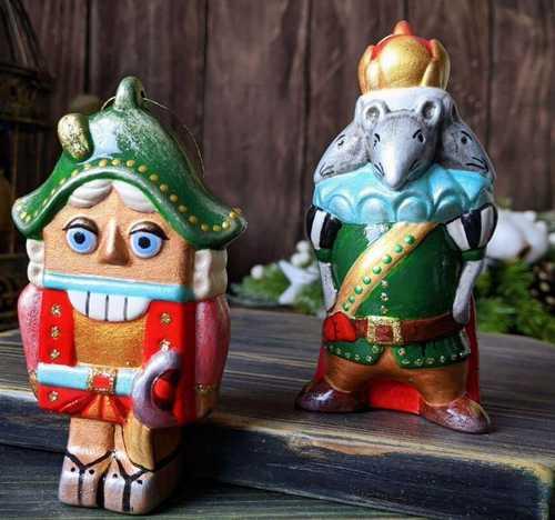 Елочные игрушки Щелкунчик и Мышиный король