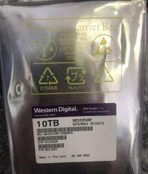Жесткий диск western digital wd101purp 10tb
